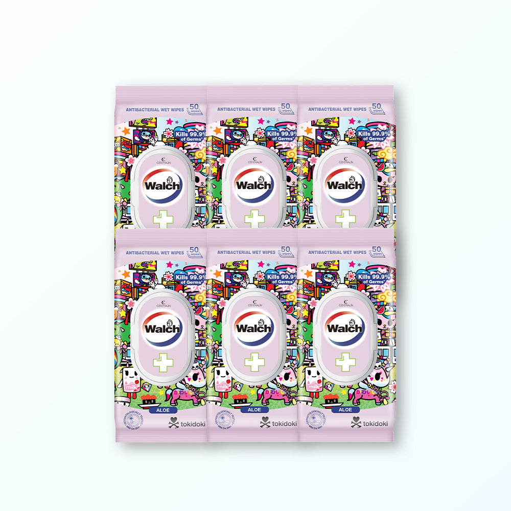 [NEW LAUNCH] Walch® x tokidoki™ Antibacterial Wet Wipes 50 Wipes – Alo ...