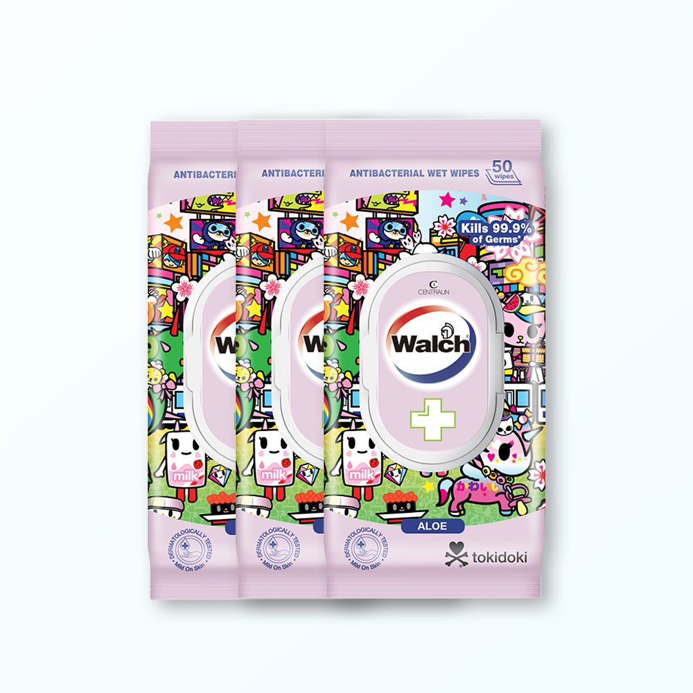 [NEW LAUNCH] Walch® x tokidoki™ Antibacterial Wet Wipes 50 Wipes – Alo ...